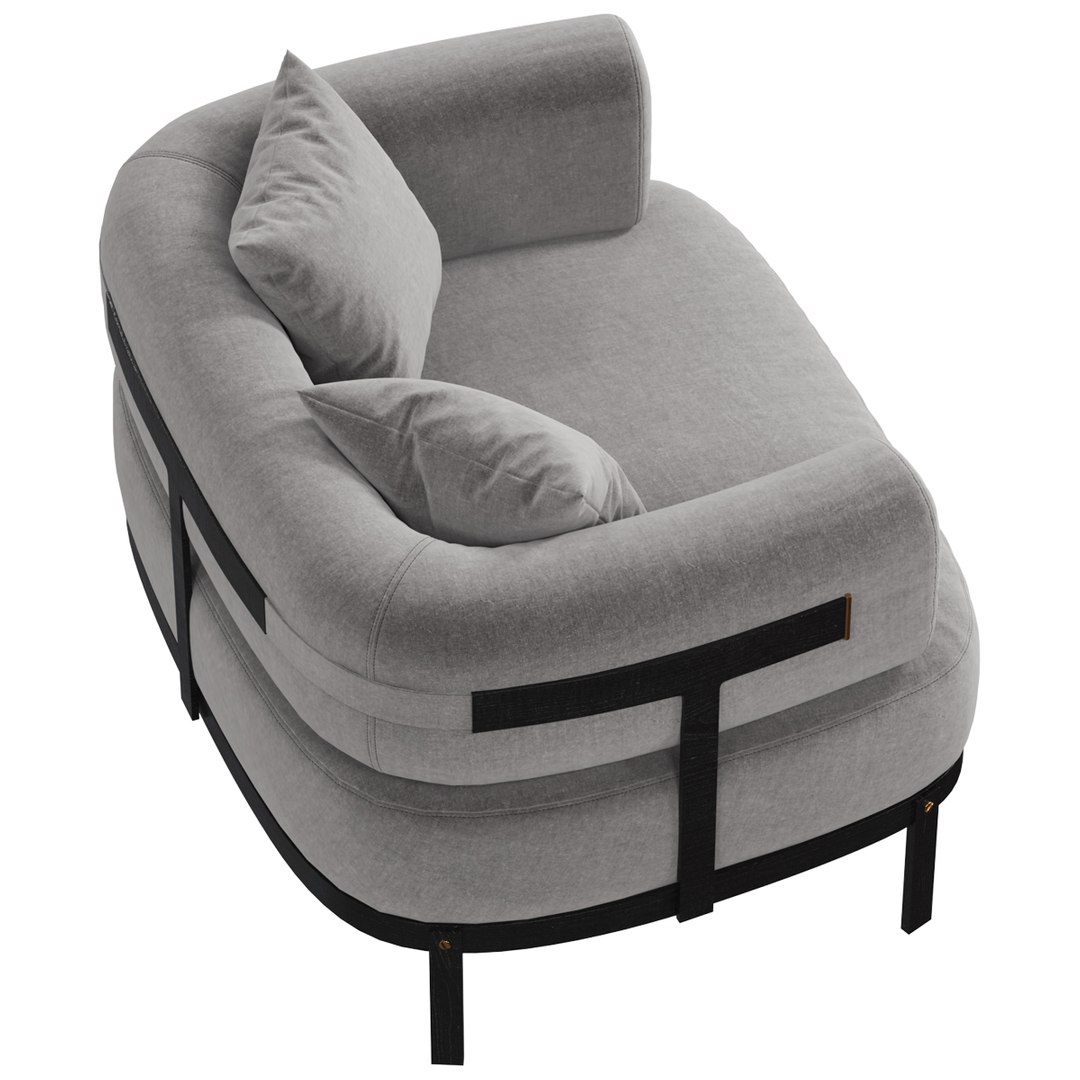 Baxter Belt Armchair 3D - TurboSquid 1450693