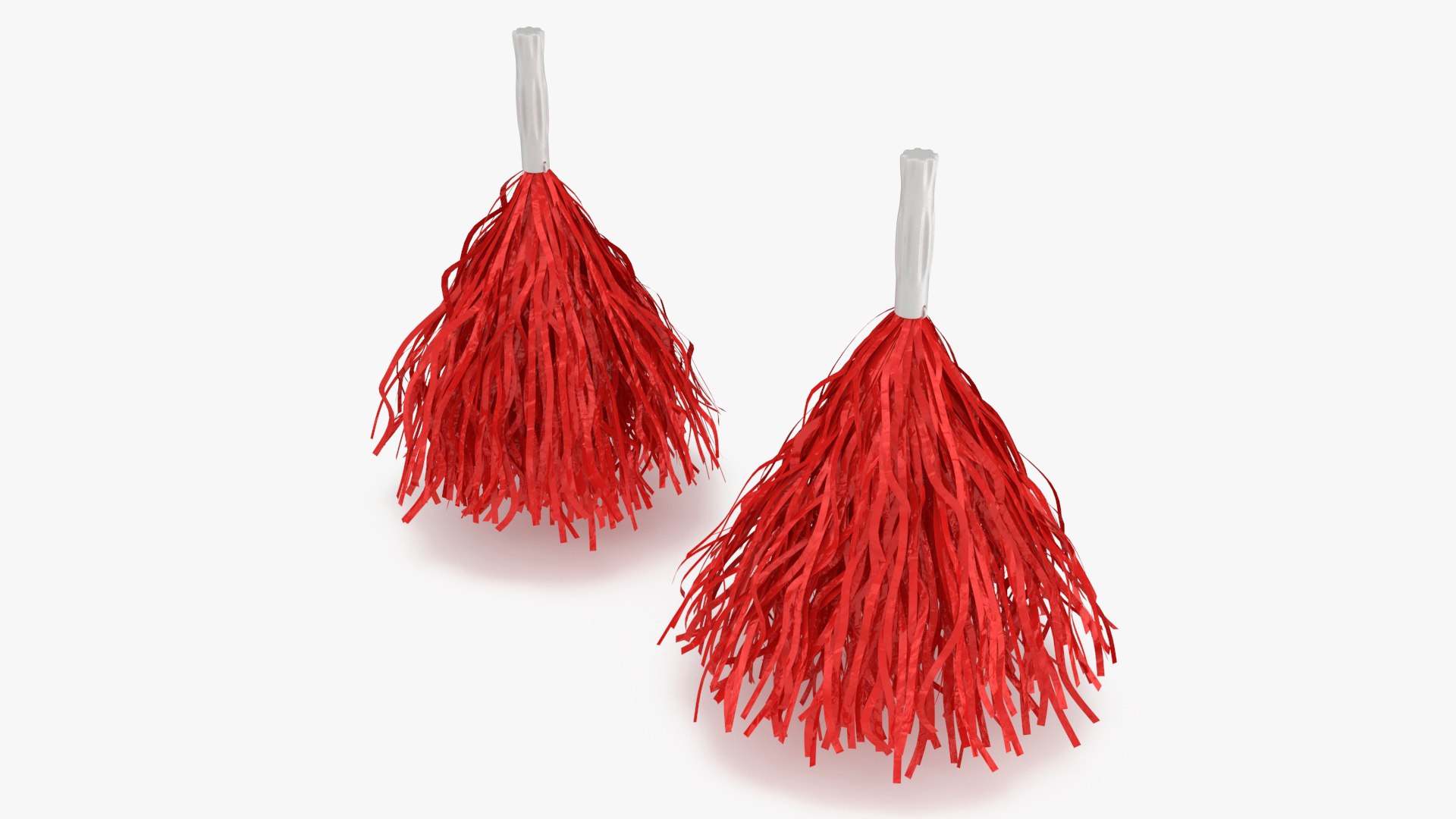 Pom Poms Red Color Model - TurboSquid 2175140