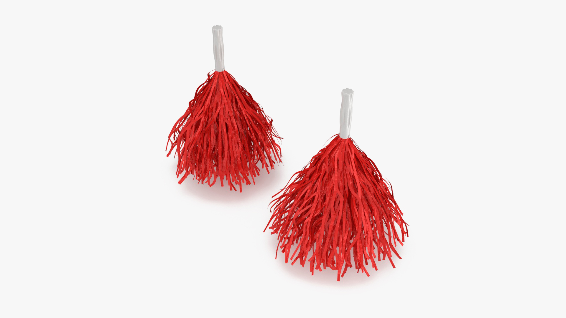 Pom Poms Red Color Model - TurboSquid 2175140