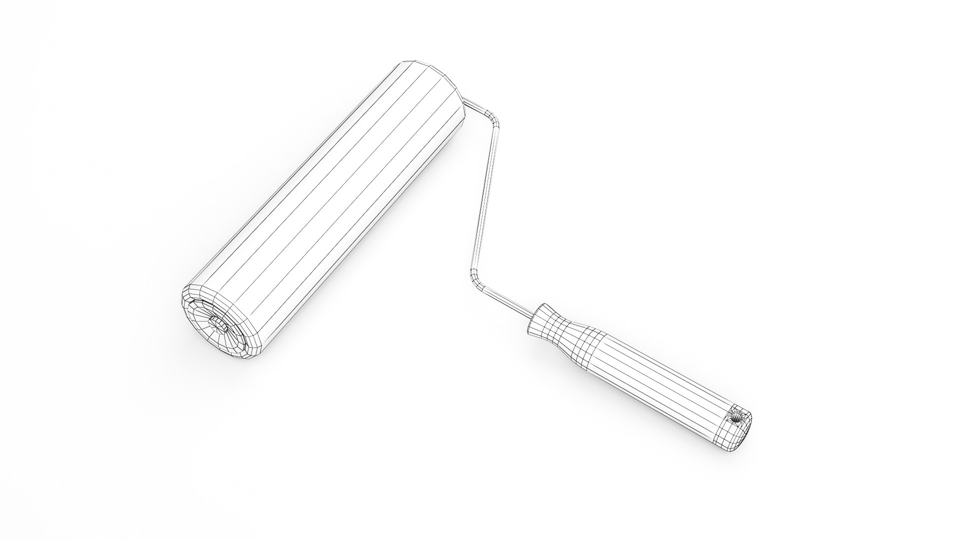 3D Paint Roller Model - TurboSquid 2326542