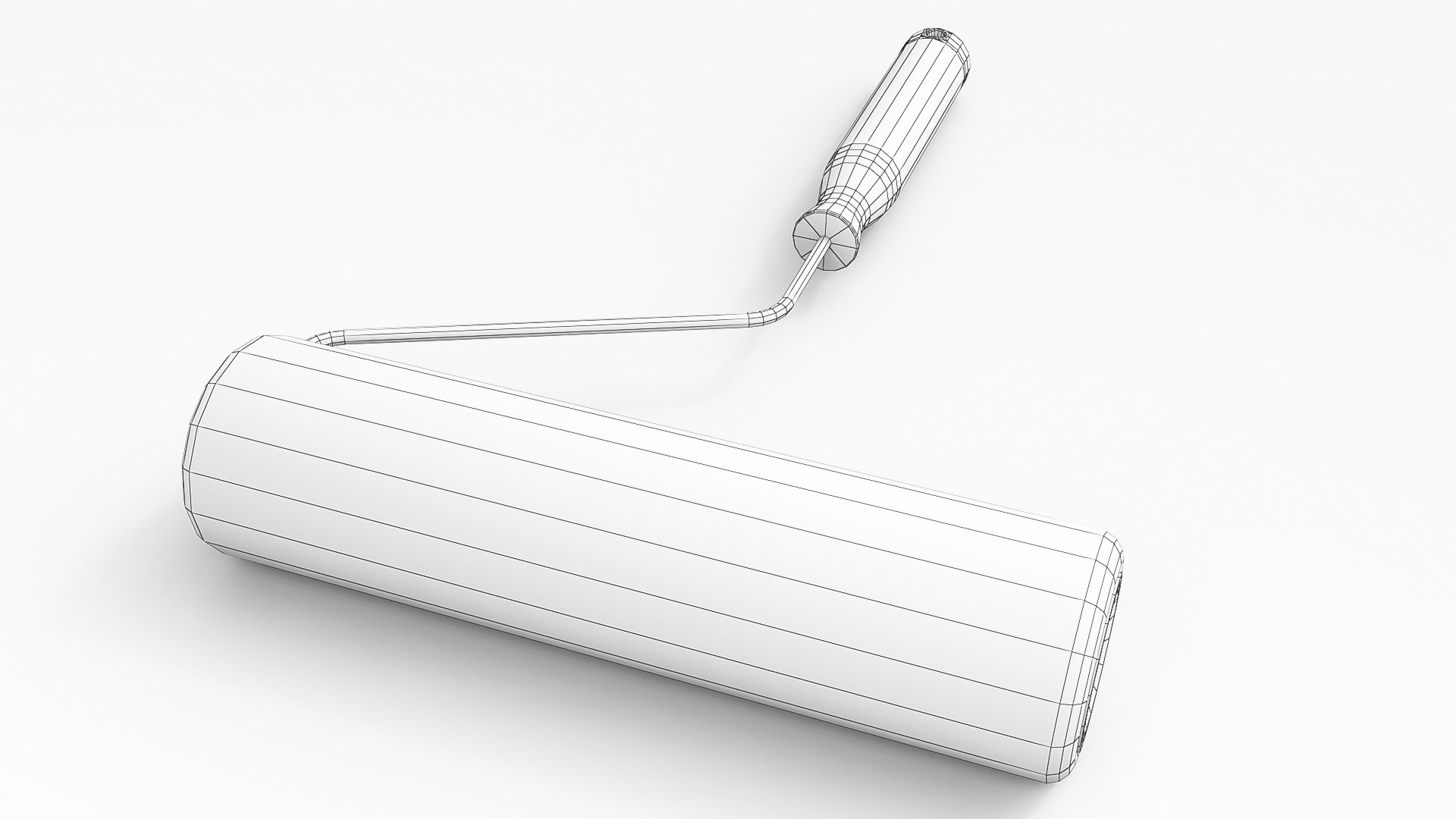 3D Paint Roller Model - TurboSquid 2326542