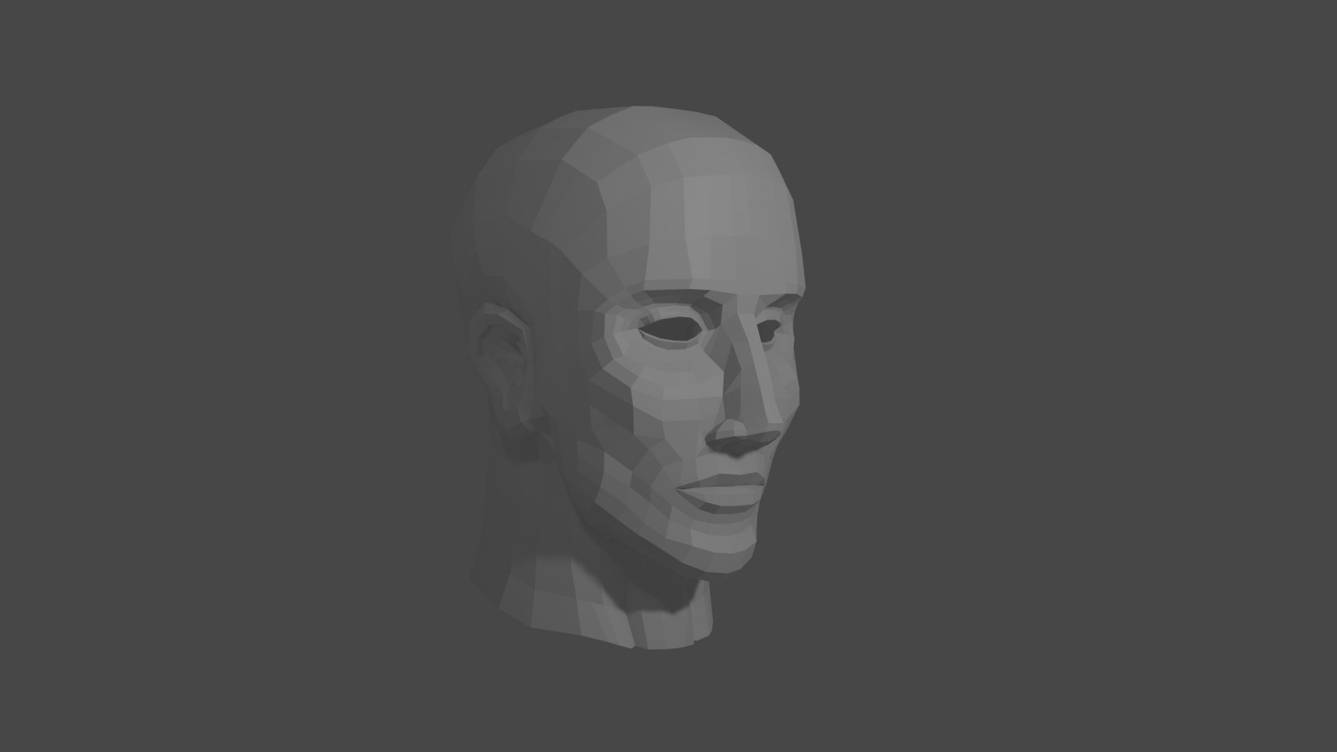 3D Low Poly Head Model - TurboSquid 1966779