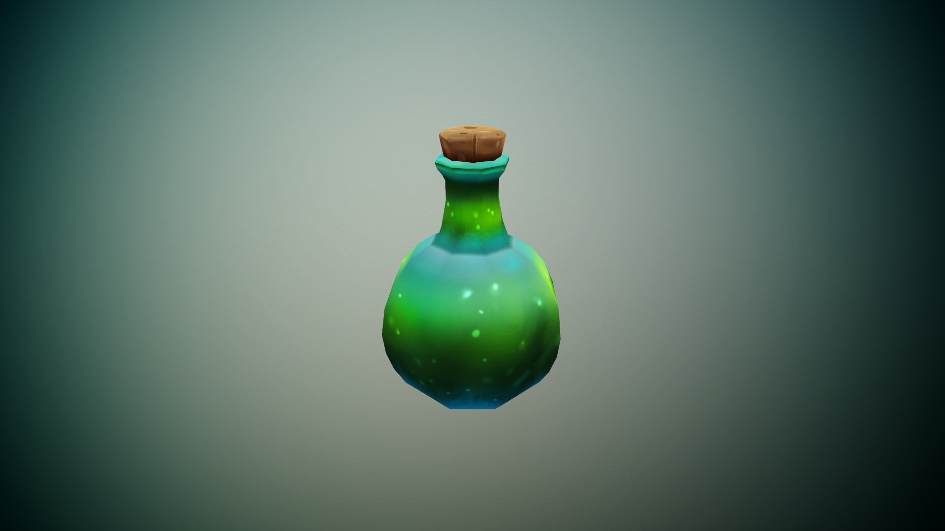 Handpainted Bottle Of Elixir 3D Model - TurboSquid 2136488