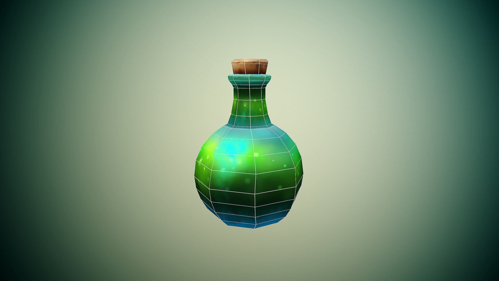 Handpainted Bottle Of Elixir 3D Model - TurboSquid 2136488