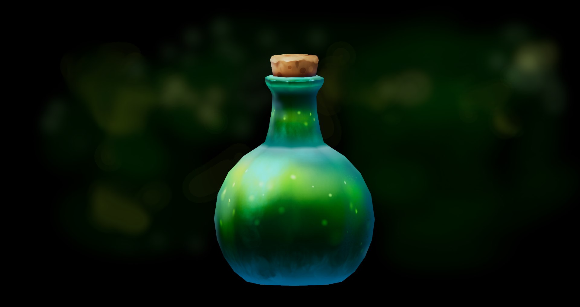 Handpainted Bottle Of Elixir 3D Model - TurboSquid 2136488