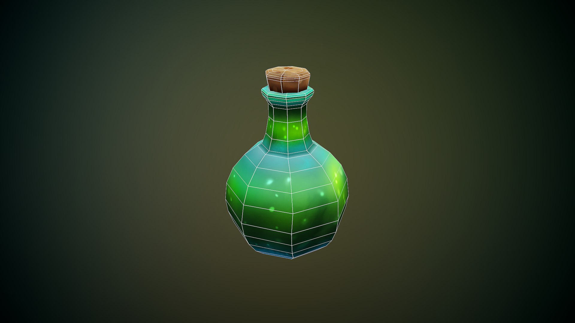 Handpainted Bottle Of Elixir 3D Model - TurboSquid 2136488