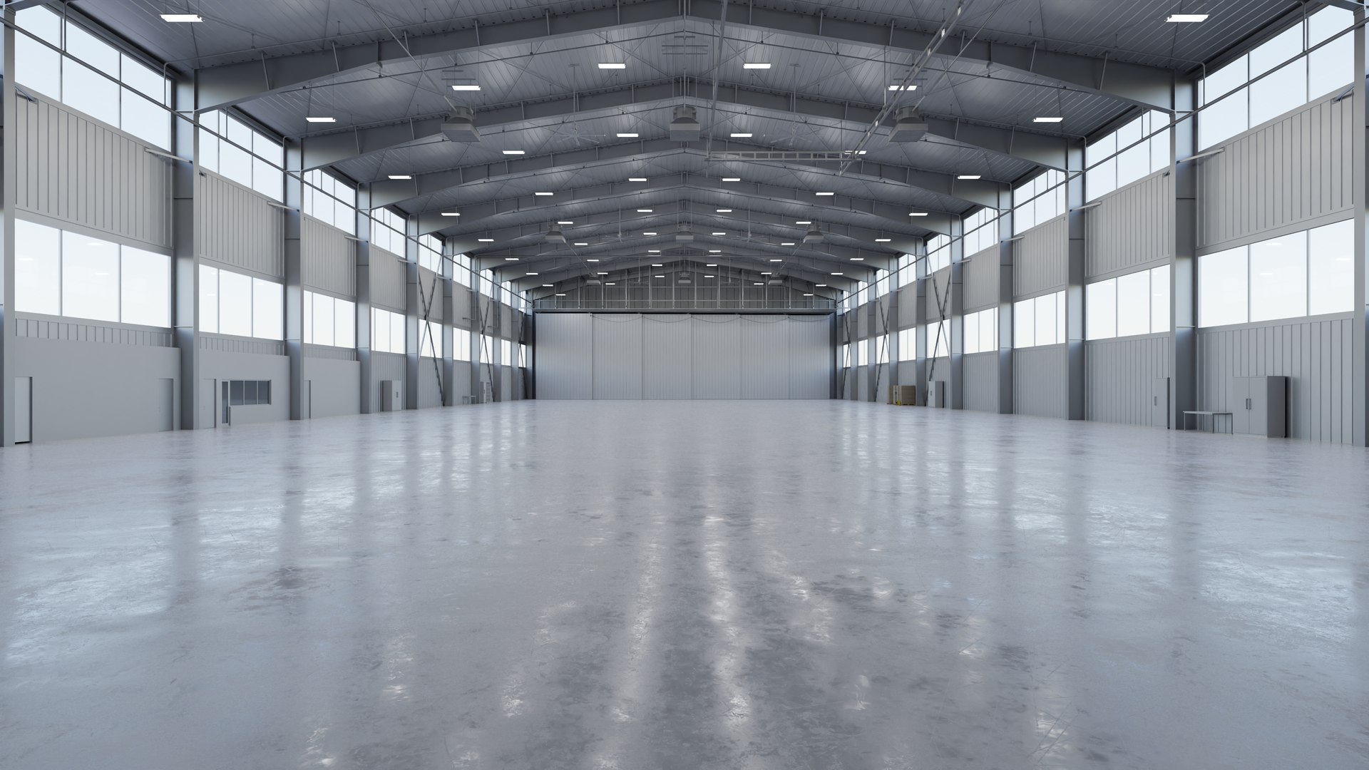 Airplane Hangar Interior 5b 3D model - TurboSquid 1771425