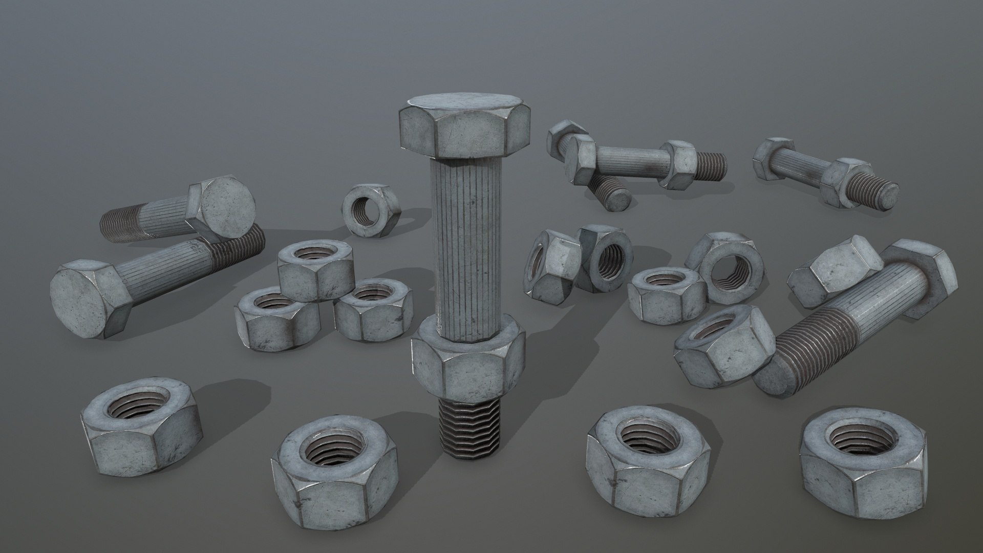 3D Bolts Model - TurboSquid 1507556