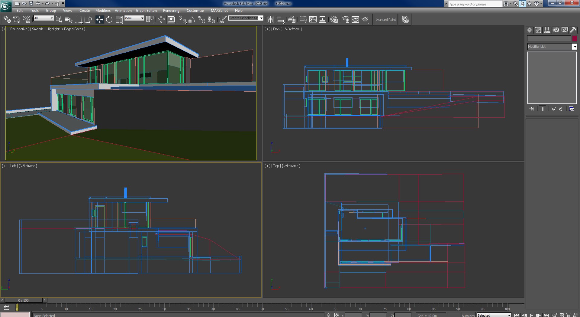 Modern House 3d Model