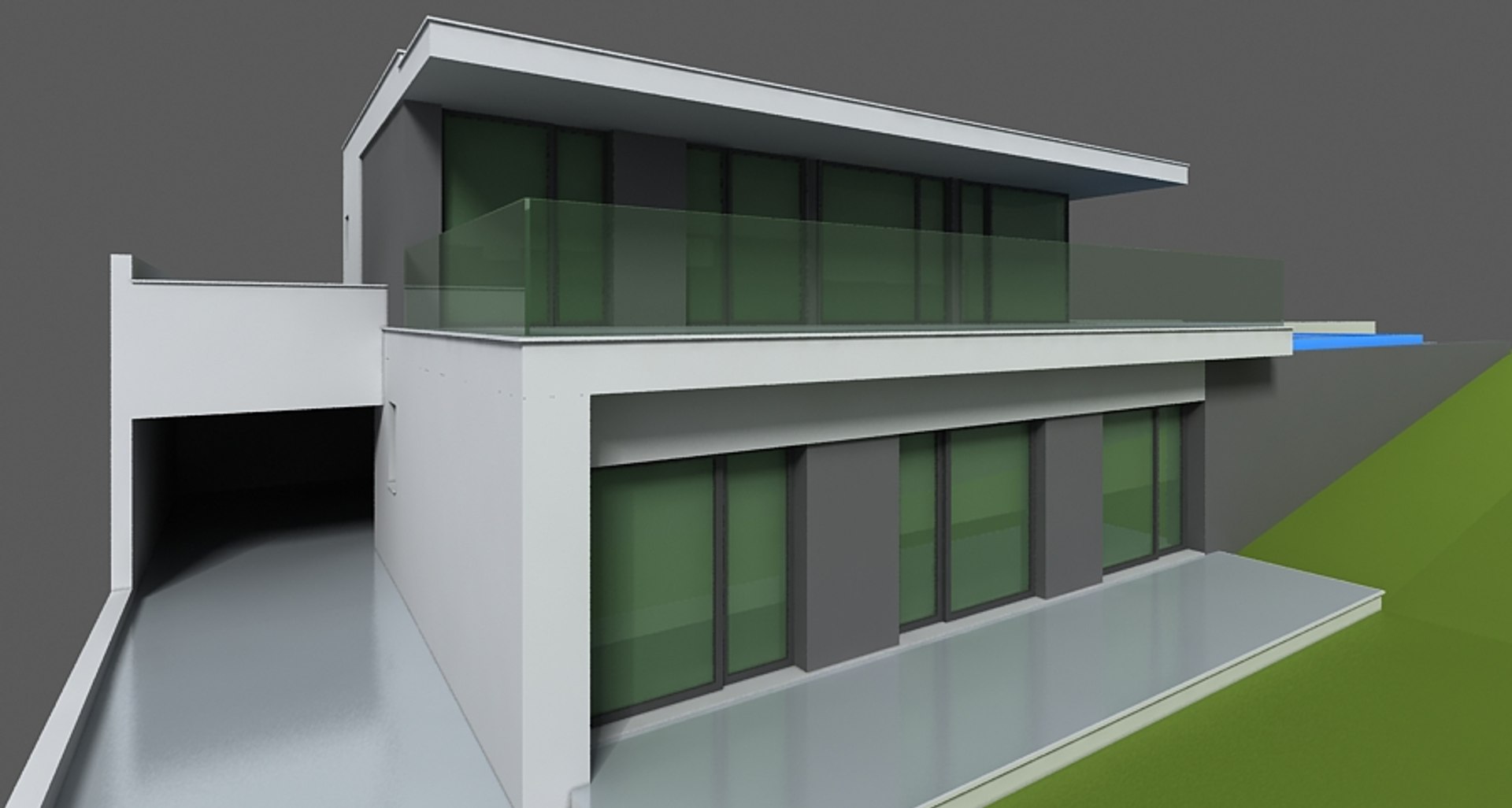 Modern House 3d Model