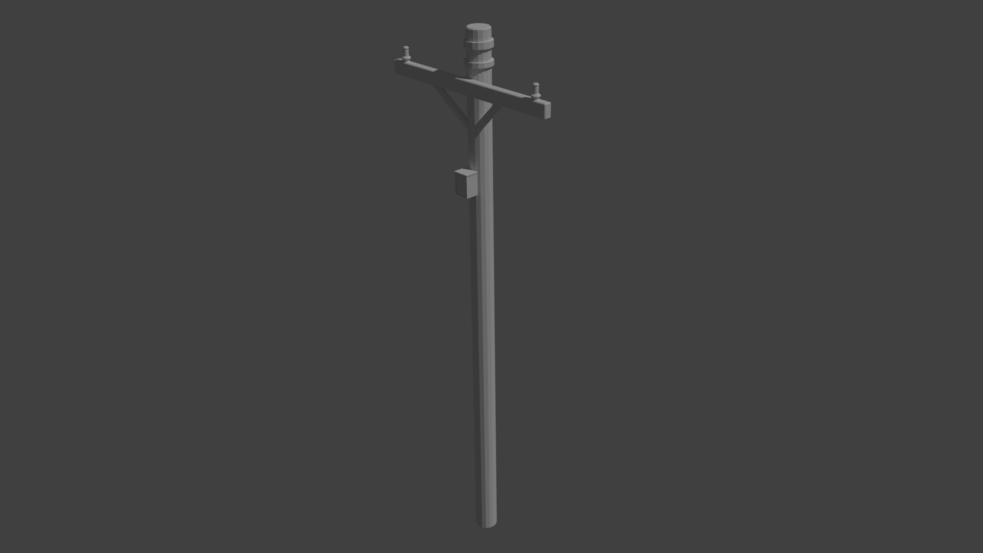 electric pole 3d model