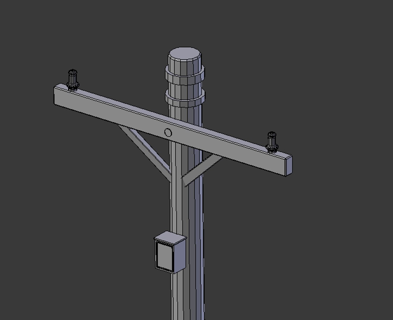 electric pole 3d model