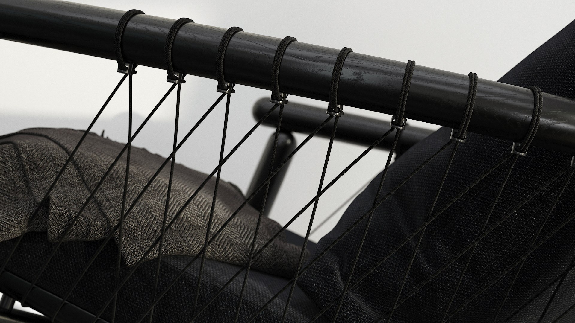 3D Crosshatch Chair and Ottoman model - TurboSquid 1956157