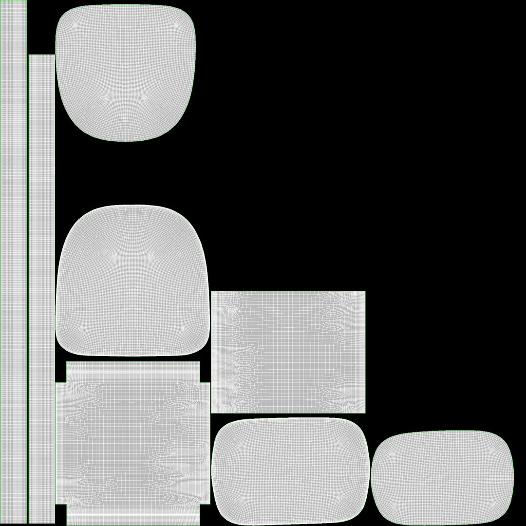 3D Crosshatch Chair and Ottoman model - TurboSquid 1956157
