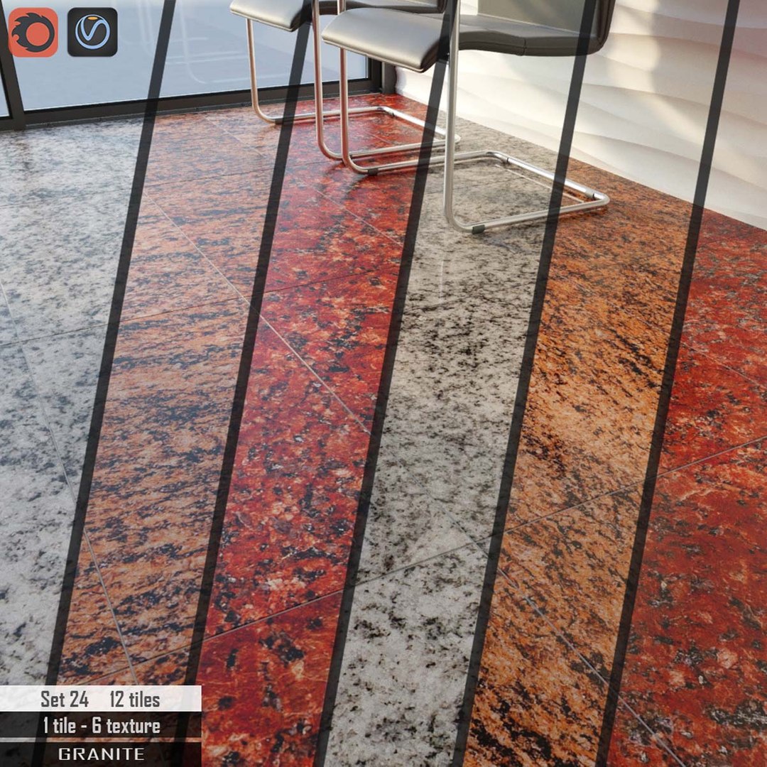 3D tile cosmo stone set - TurboSquid 1273053