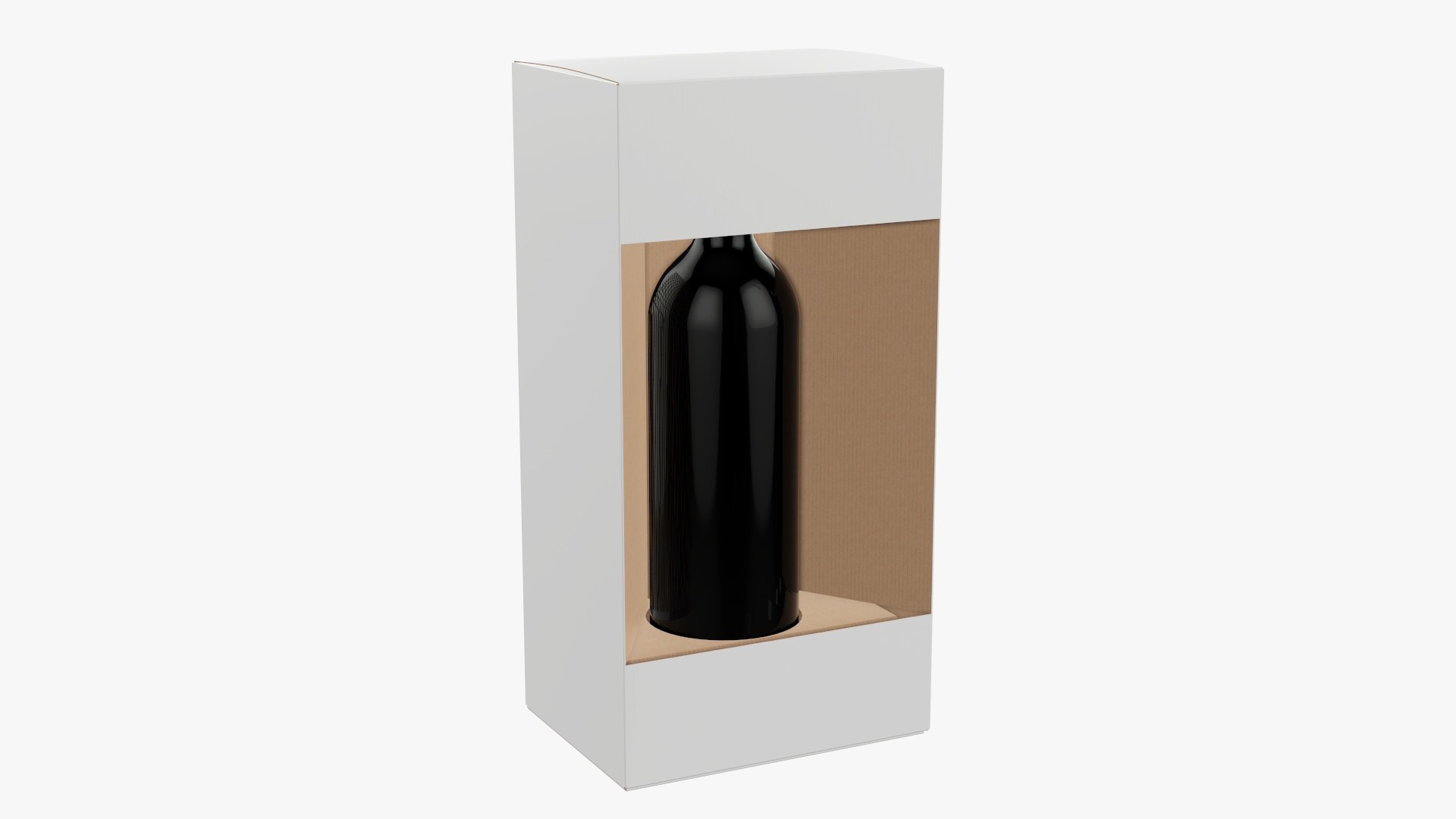 3D wine window box model - TurboSquid 1590307