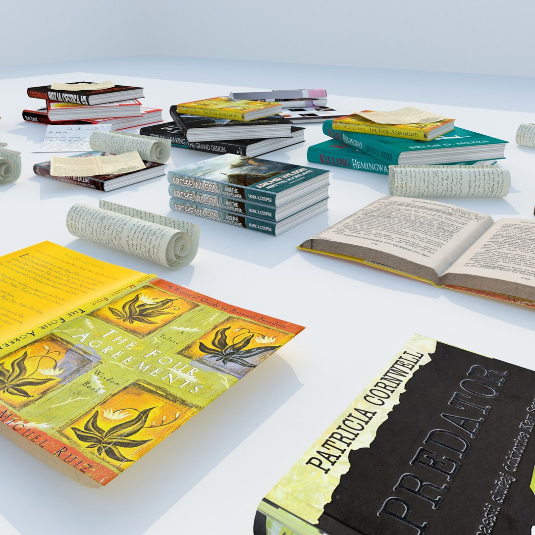 Magazines Books 3D Model - TurboSquid 1504783
