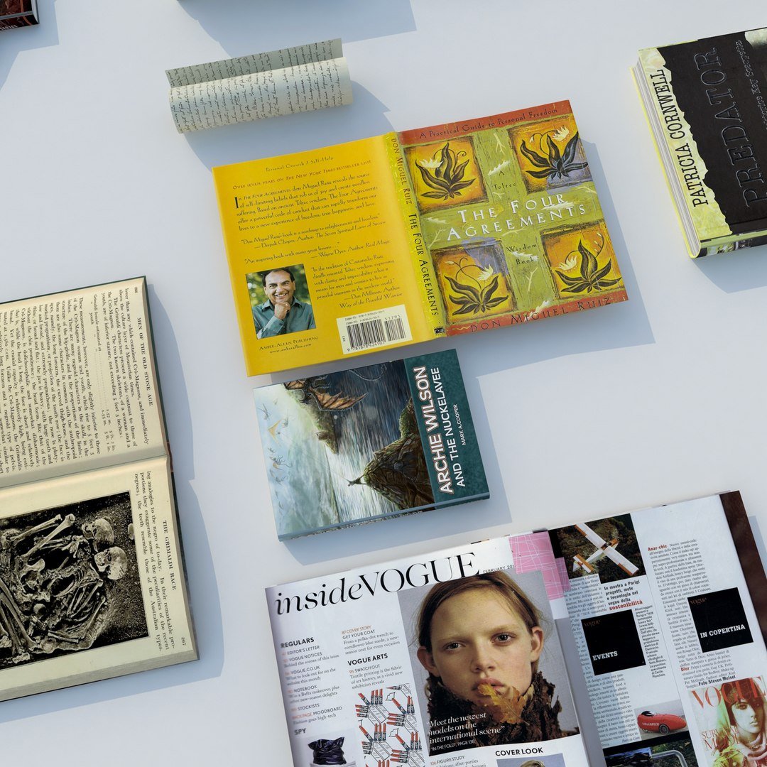 Magazines Books 3D Model - TurboSquid 1504783