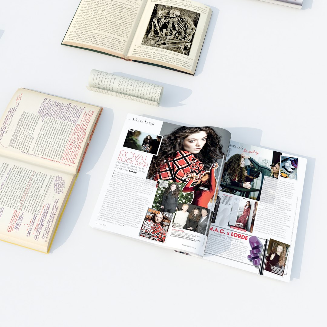 Magazines Books 3D Model - TurboSquid 1504783