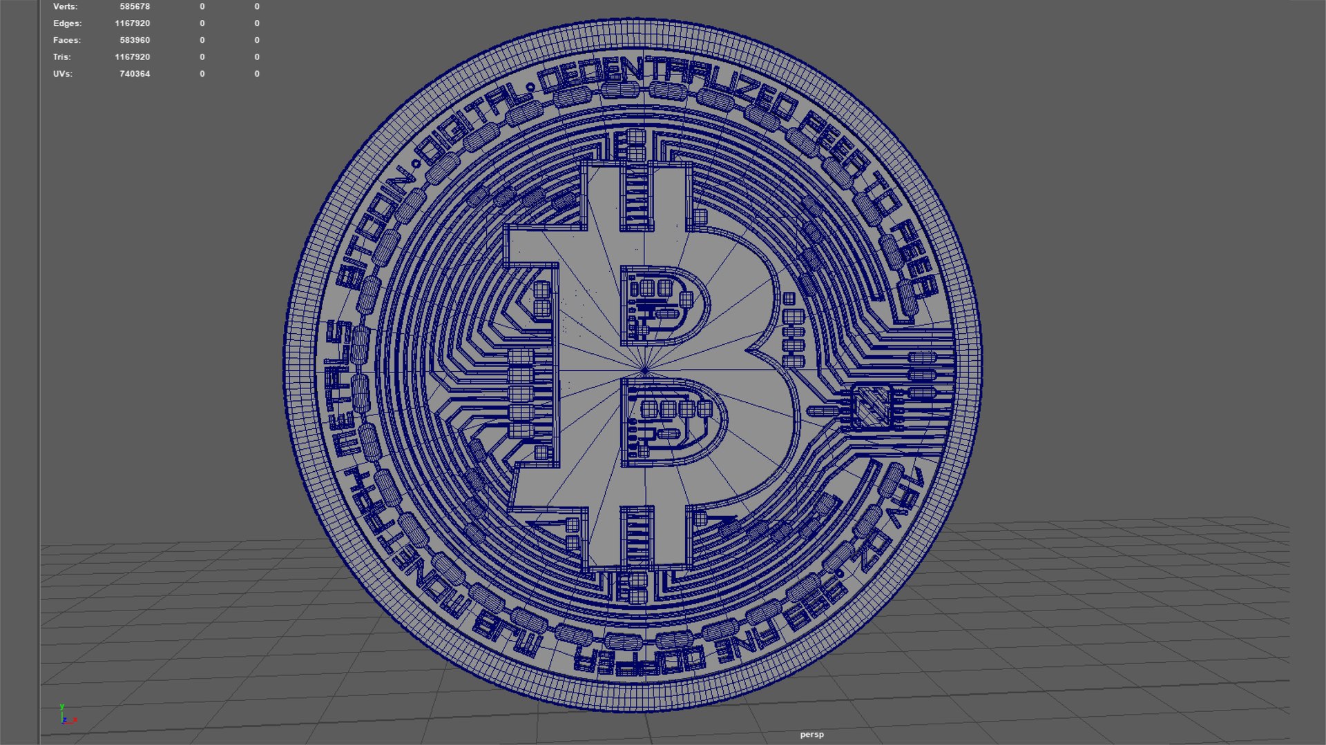 3D model Bitcoin - TurboSquid 1870810