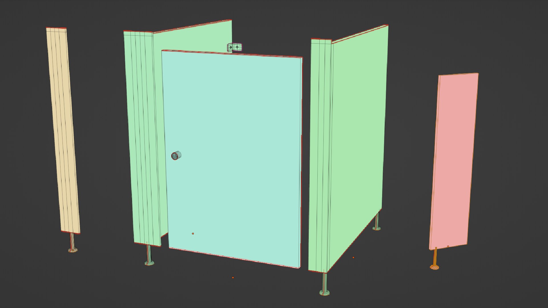 Public Restroom 3D Model - TurboSquid 1388001