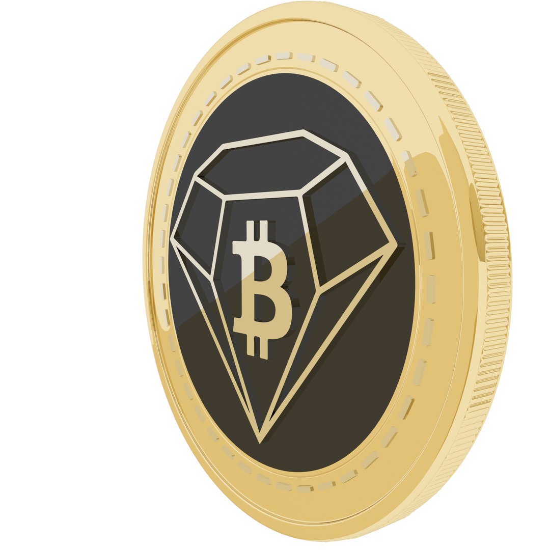 Bitcoin Diamond Cryptocurrency Gold Coin Model - TurboSquid 1783167
