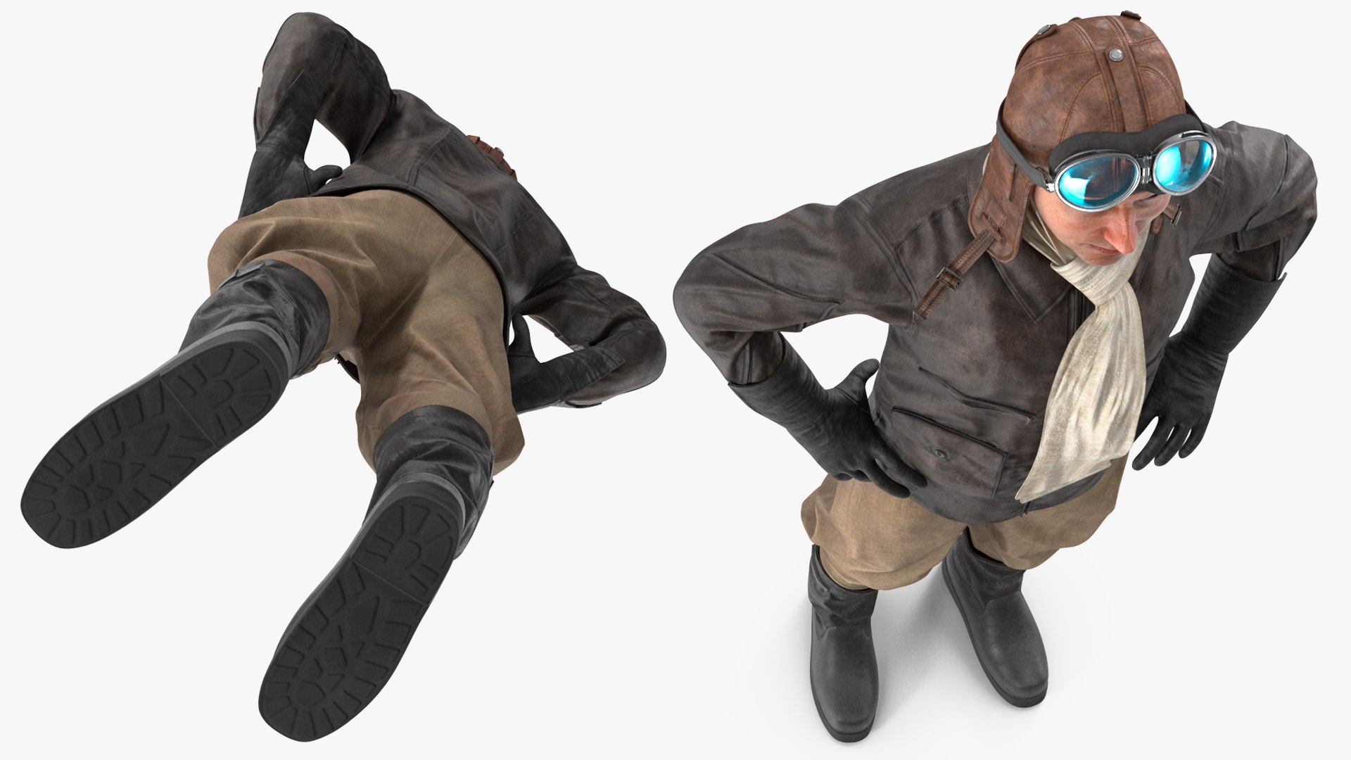 Pilot In Standing Pose 3D Model - TurboSquid 2237093