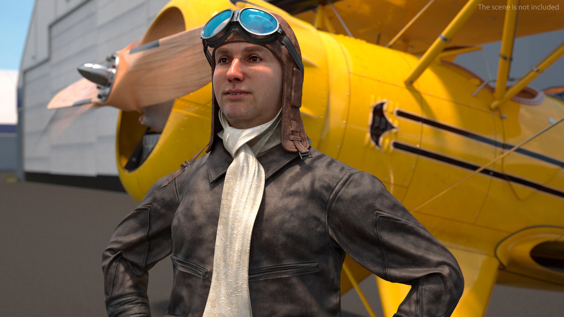 Pilot In Standing Pose 3D Model - TurboSquid 2237093