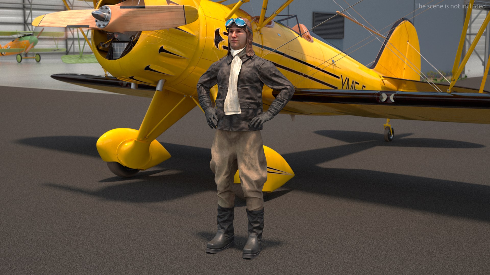 Pilot In Standing Pose 3D Model - TurboSquid 2237093