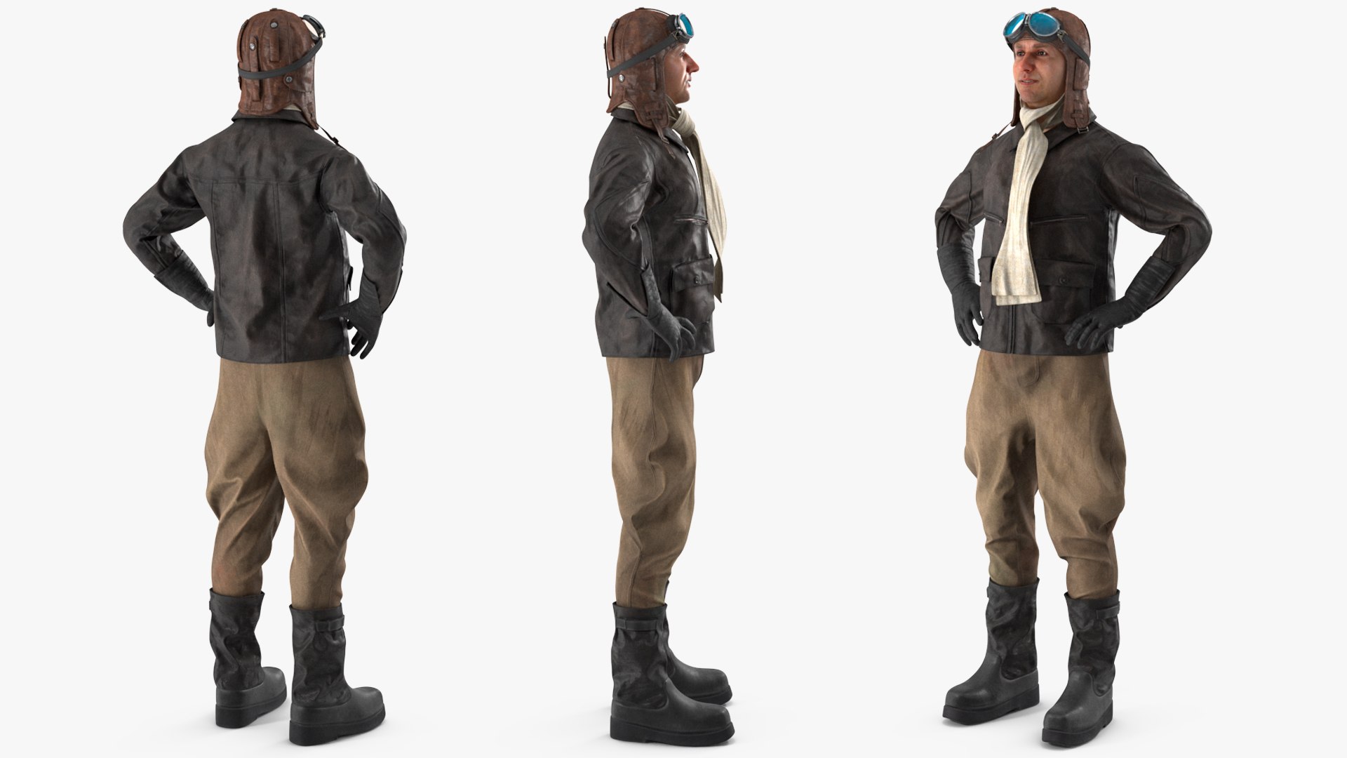 Pilot In Standing Pose 3D Model - TurboSquid 2237093