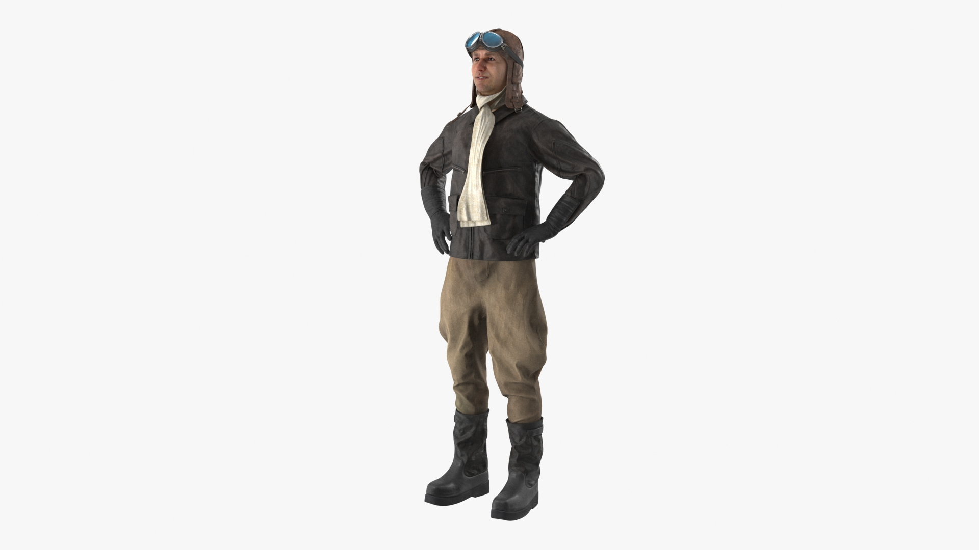 Pilot In Standing Pose 3D Model - TurboSquid 2237093