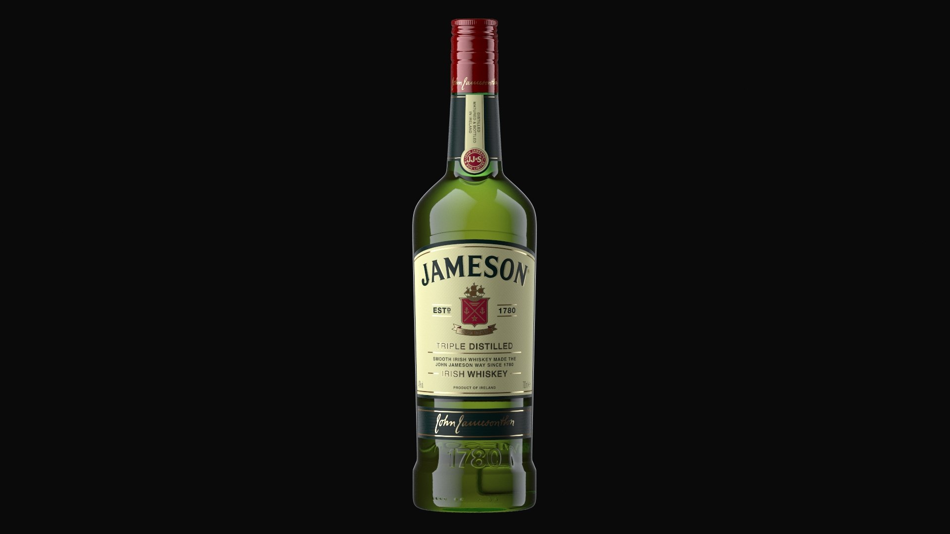 3D model Jameson Original Whiskey Bottle - TurboSquid 1741119