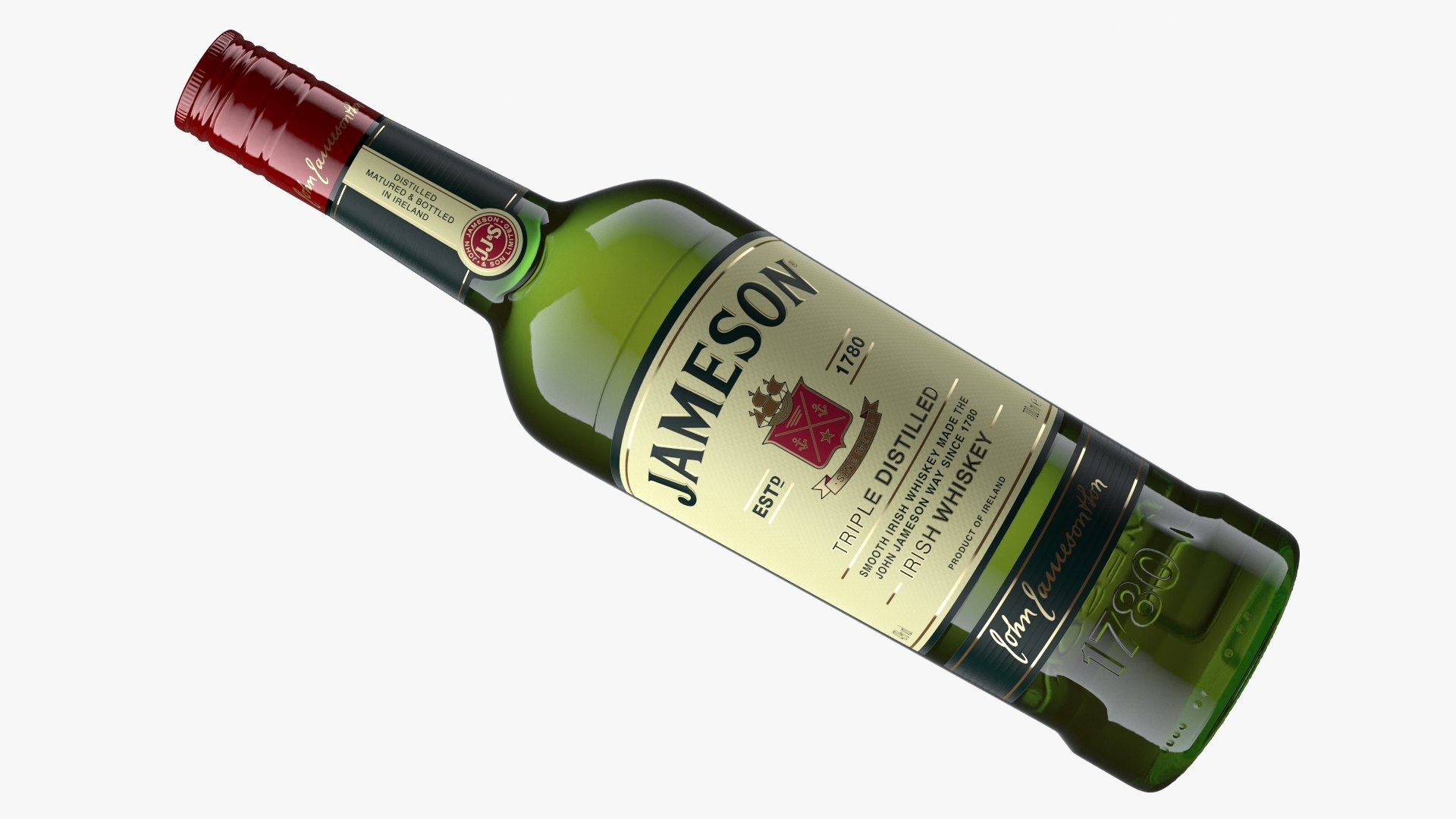 3D model Jameson Original Whiskey Bottle - TurboSquid 1741119