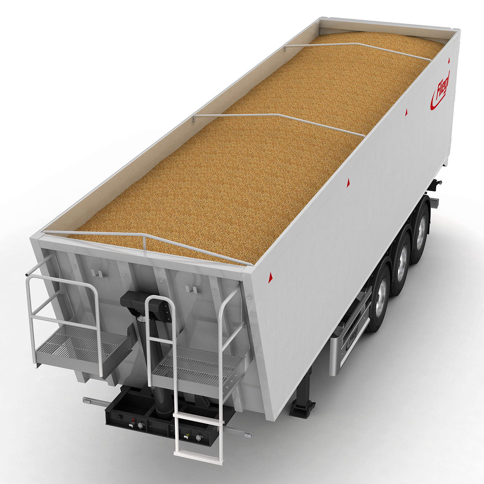 3d model trailer grain-carrier