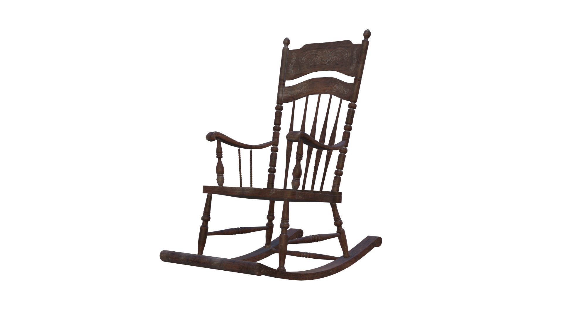 3D Low Poly Rocking Chair 3D Model Model - TurboSquid 2298054