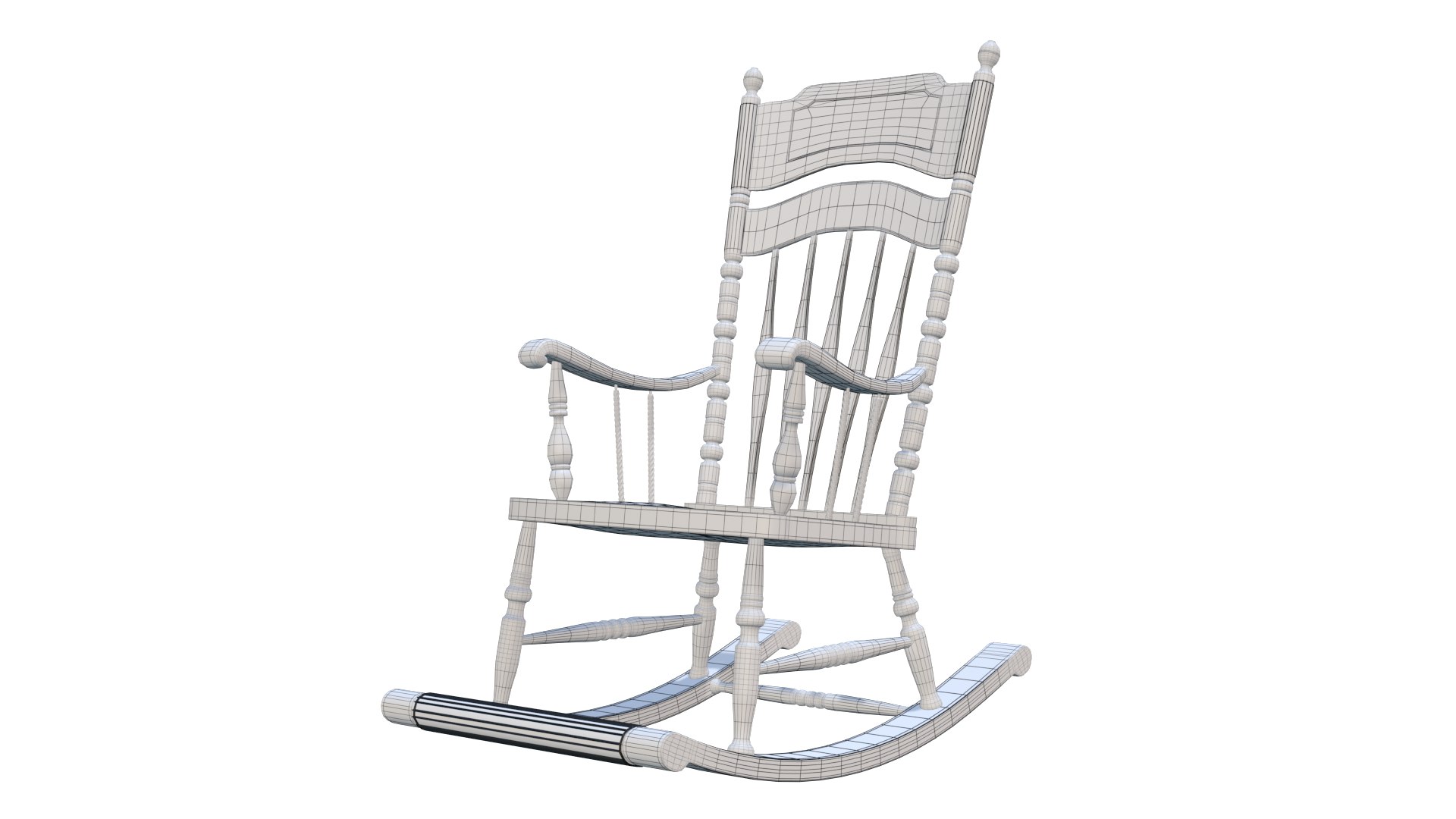 3D Low Poly Rocking Chair 3D Model Model - TurboSquid 2298054