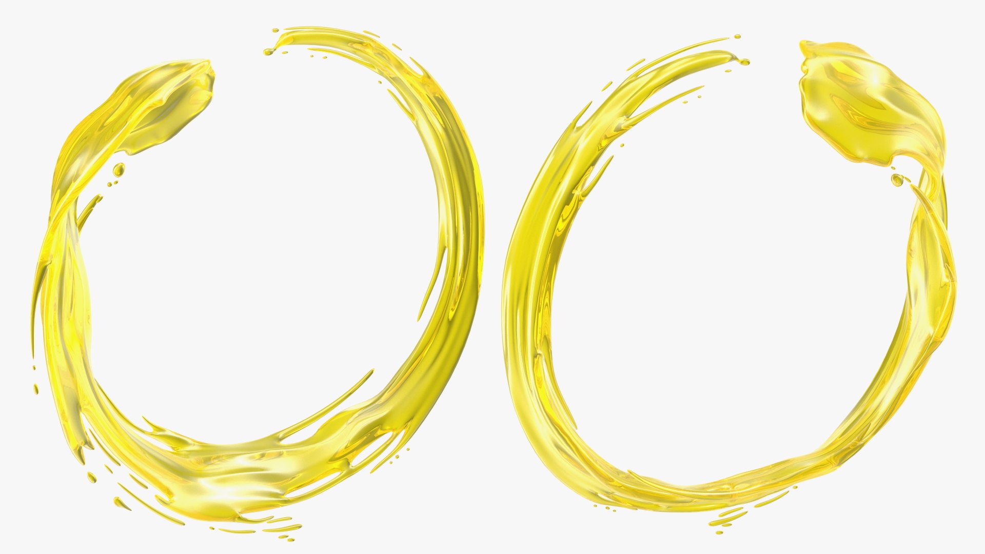 3D Model Orange Liquid Circle Splash - TurboSquid 1856484