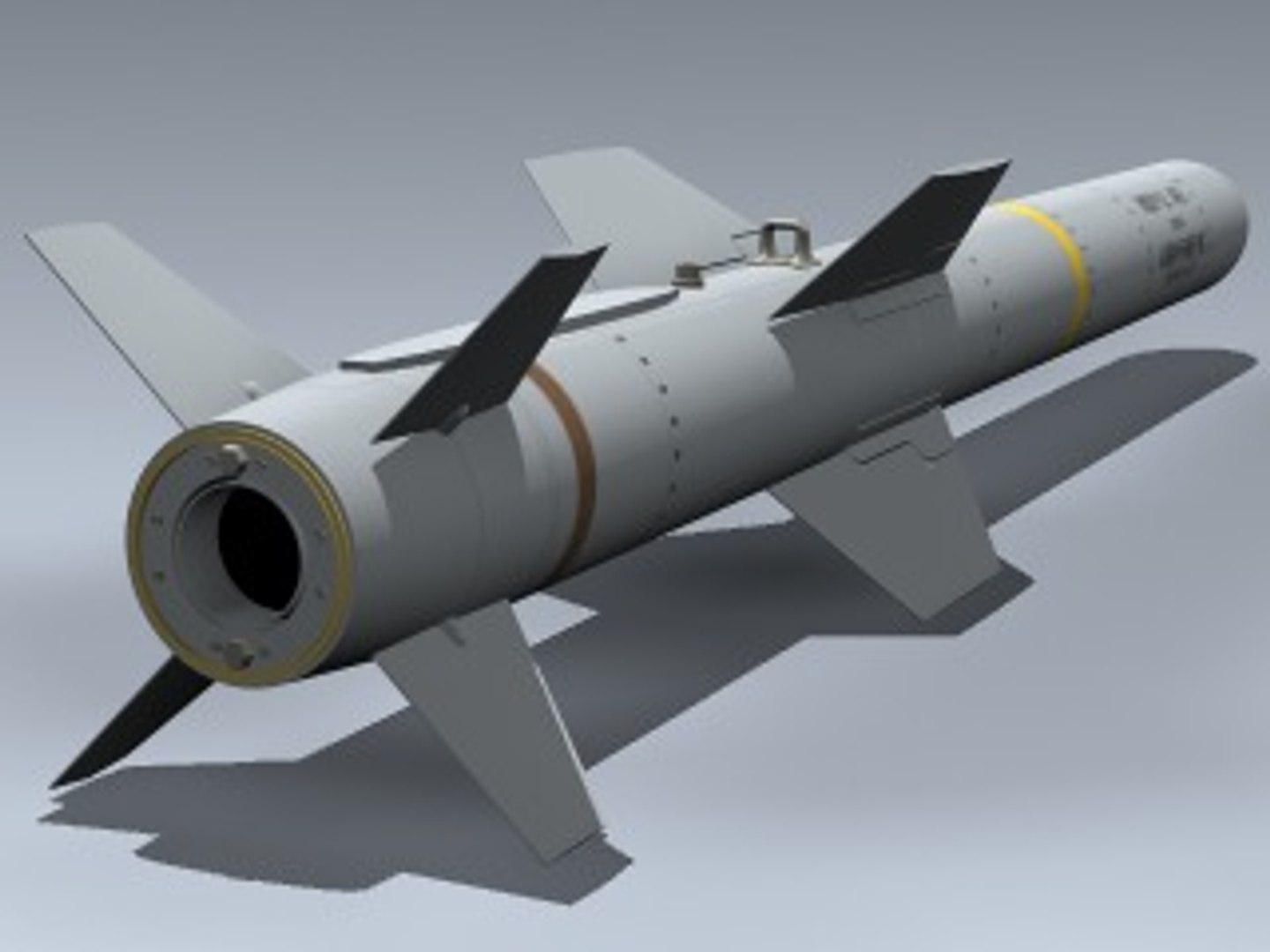 agm-84e slam missile 3d model
