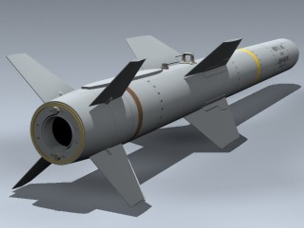 agm-84e slam missile 3d model