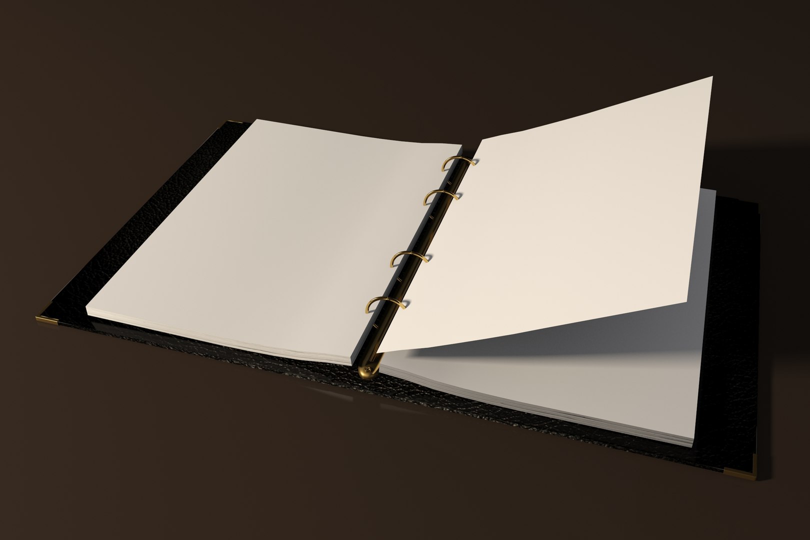 3D Binder Rings Sheets - TurboSquid 1604270