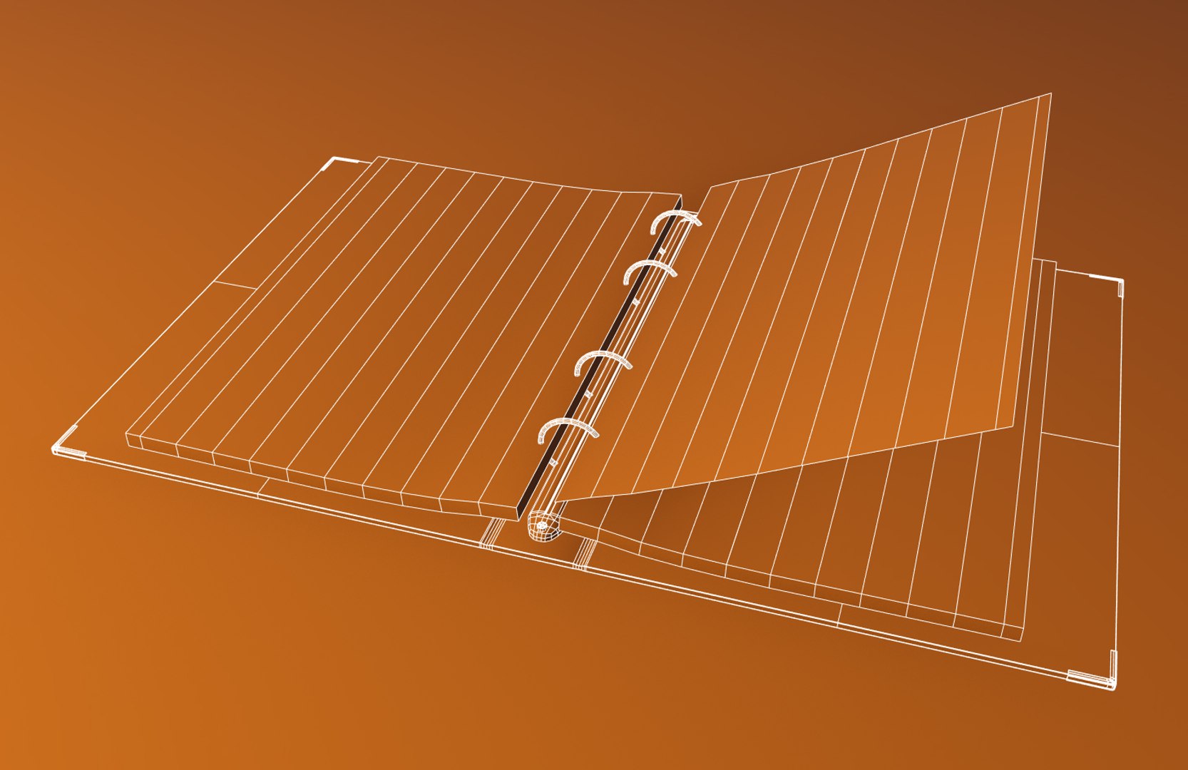 3D Binder Rings Sheets - TurboSquid 1604270