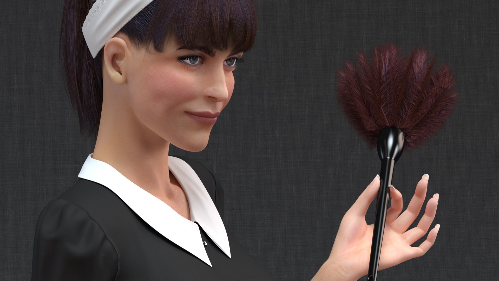 Housekeeping maid uniform 3D model - TurboSquid 1615472