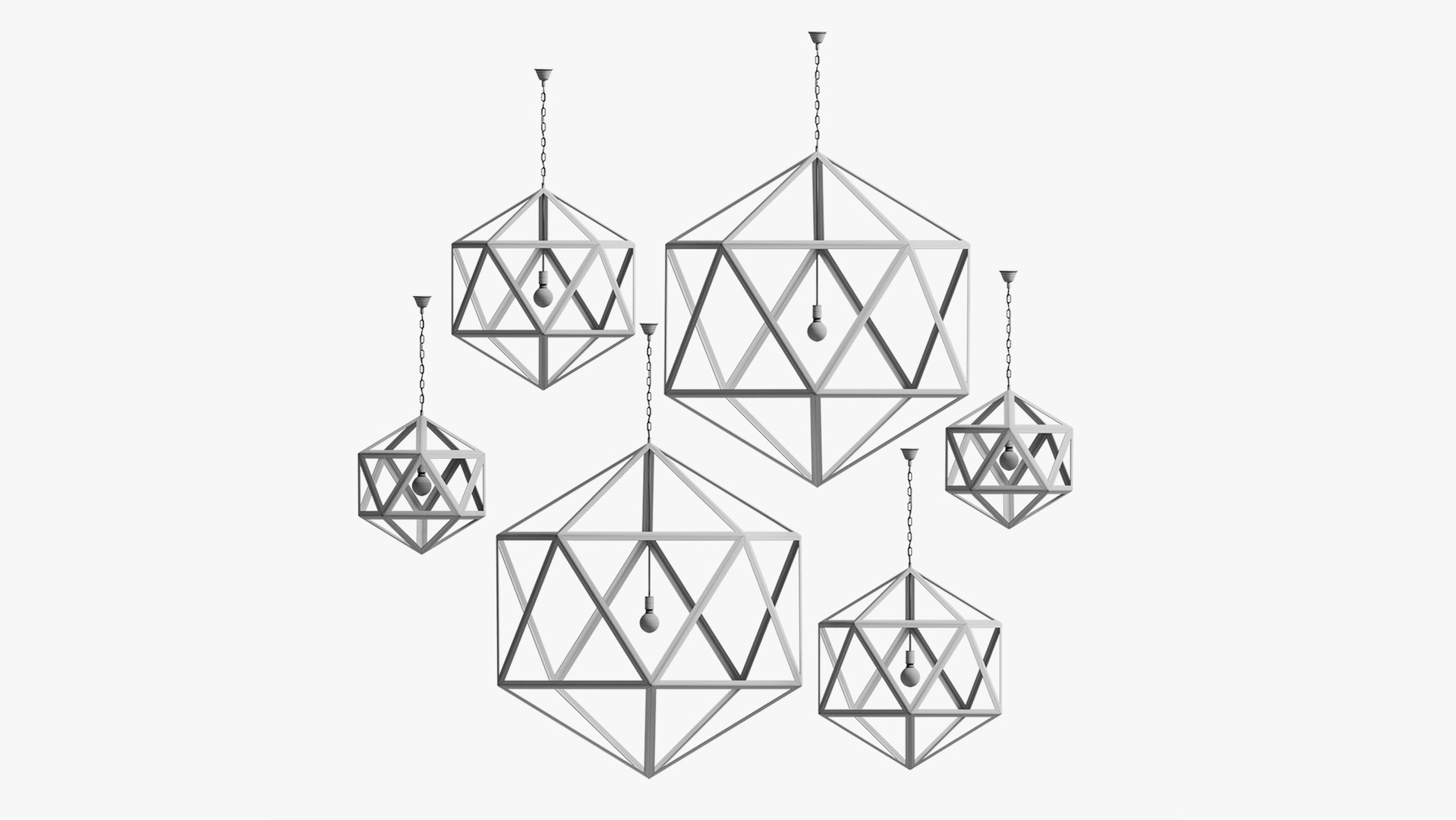 3D Wooden Polyhedron Pendant Model - TurboSquid 1989837