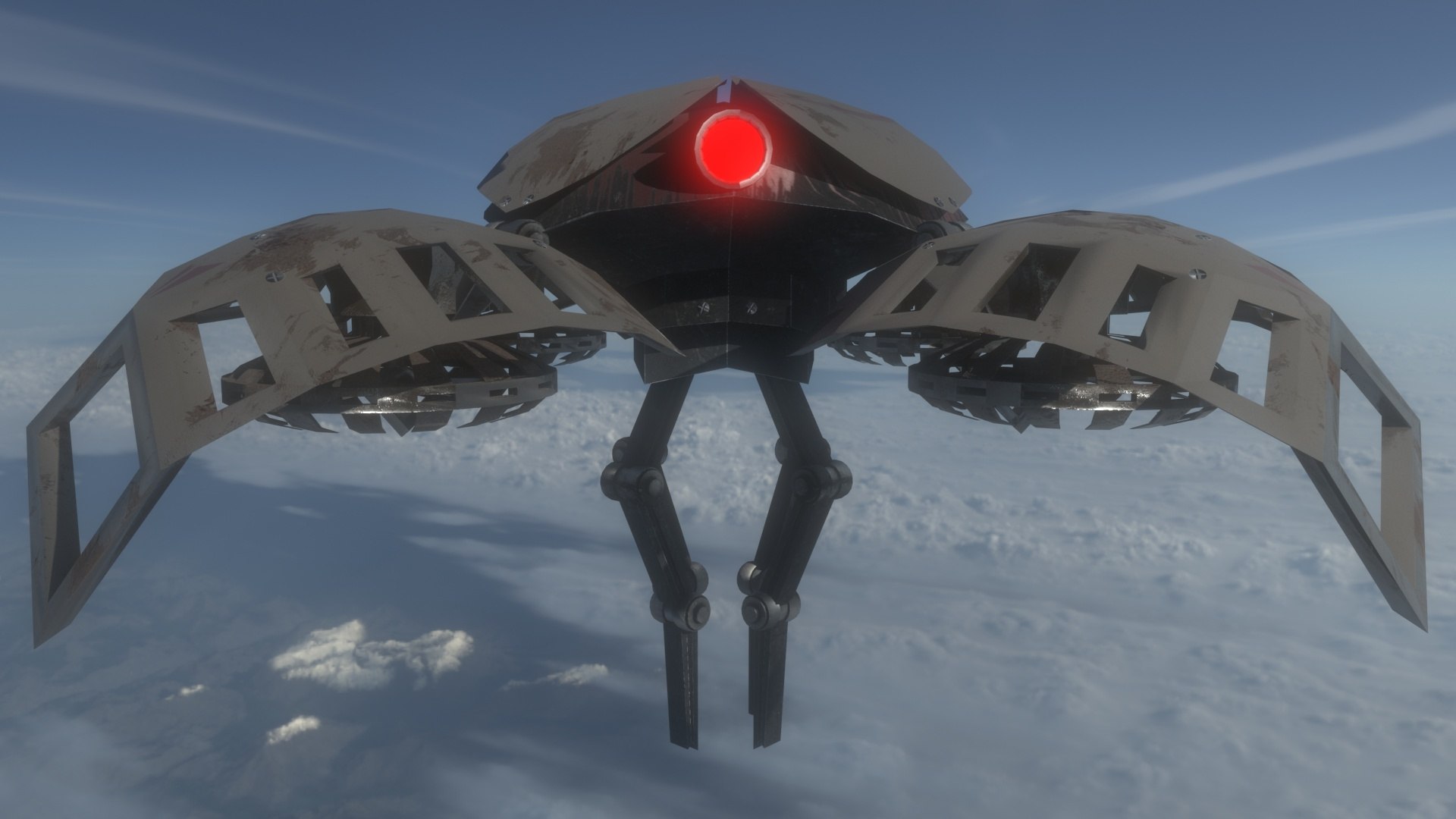 Evil drone robot 3D - TurboSquid 1348867