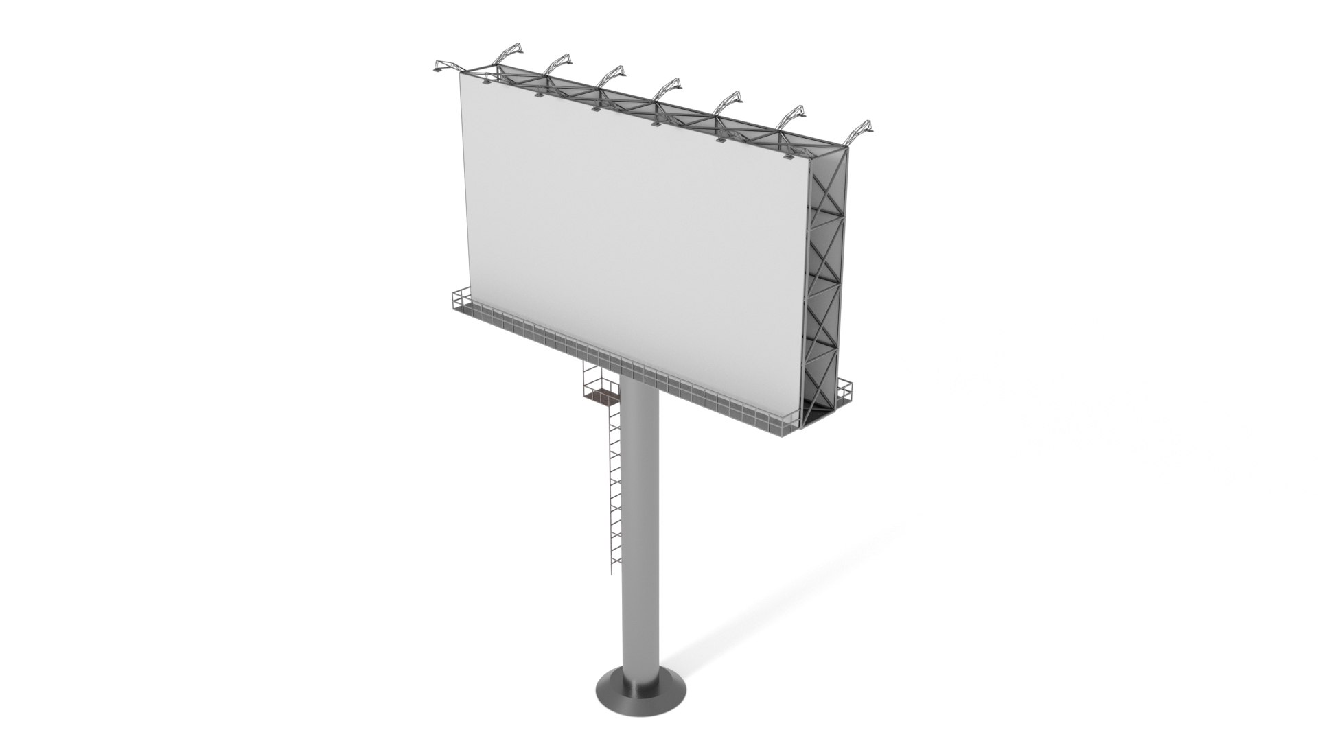 3D Billboard Low-poly - TurboSquid 2067568