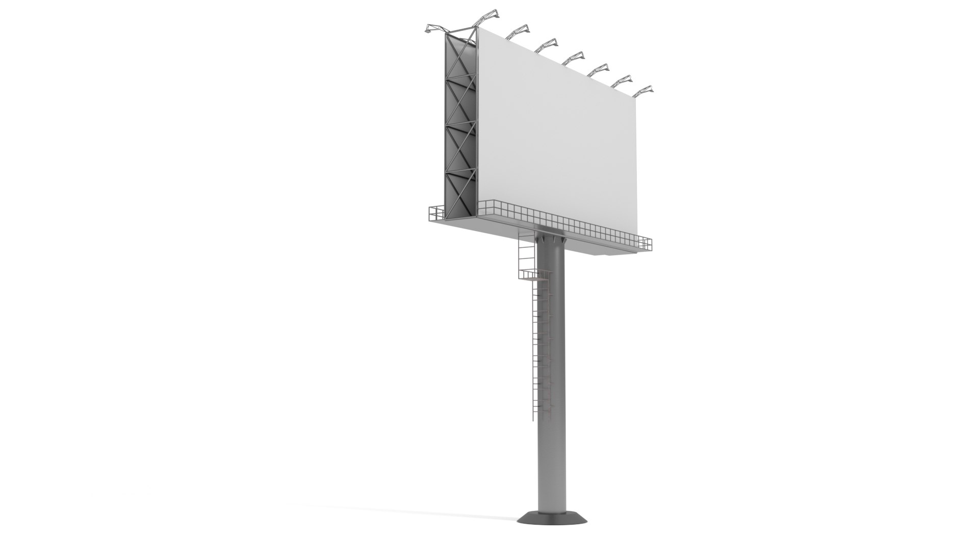 3D Billboard Low-poly - TurboSquid 2067568