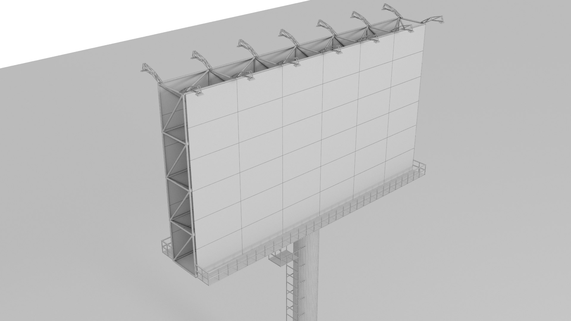 3D Billboard Low-poly - TurboSquid 2067568