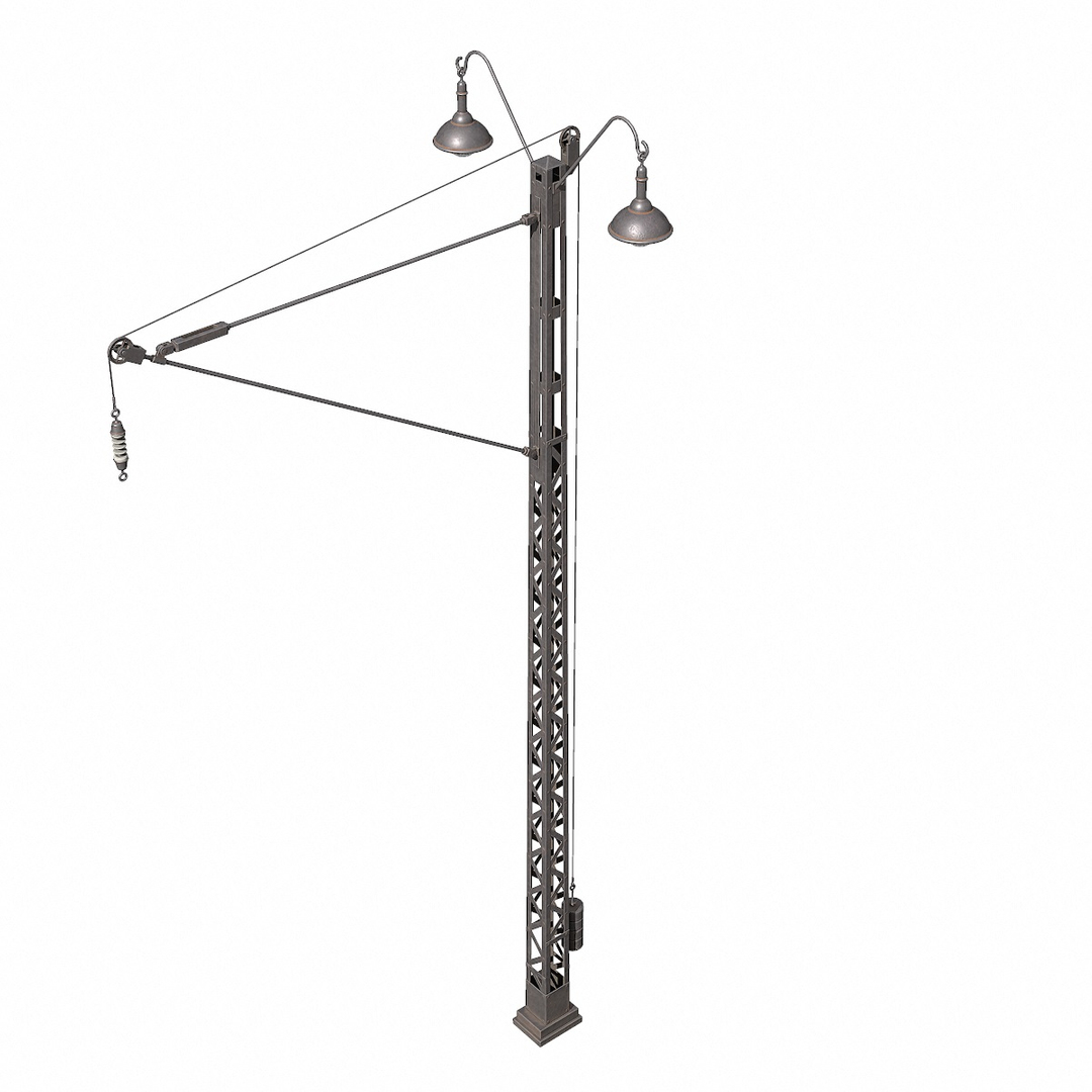 Metal Railroad Power Pole 3D Model - TurboSquid 1182945