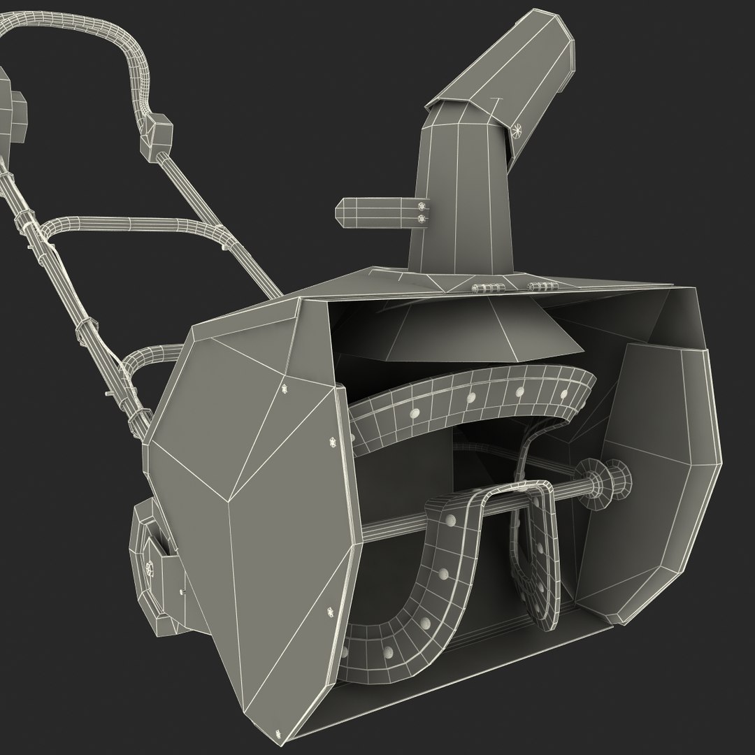 3d Model Snow Blower Ste 22040