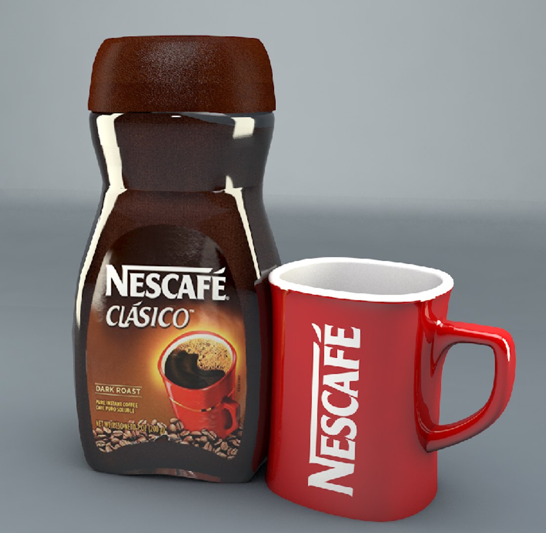 Nescafe Jar Mug Model - TurboSquid 1266840